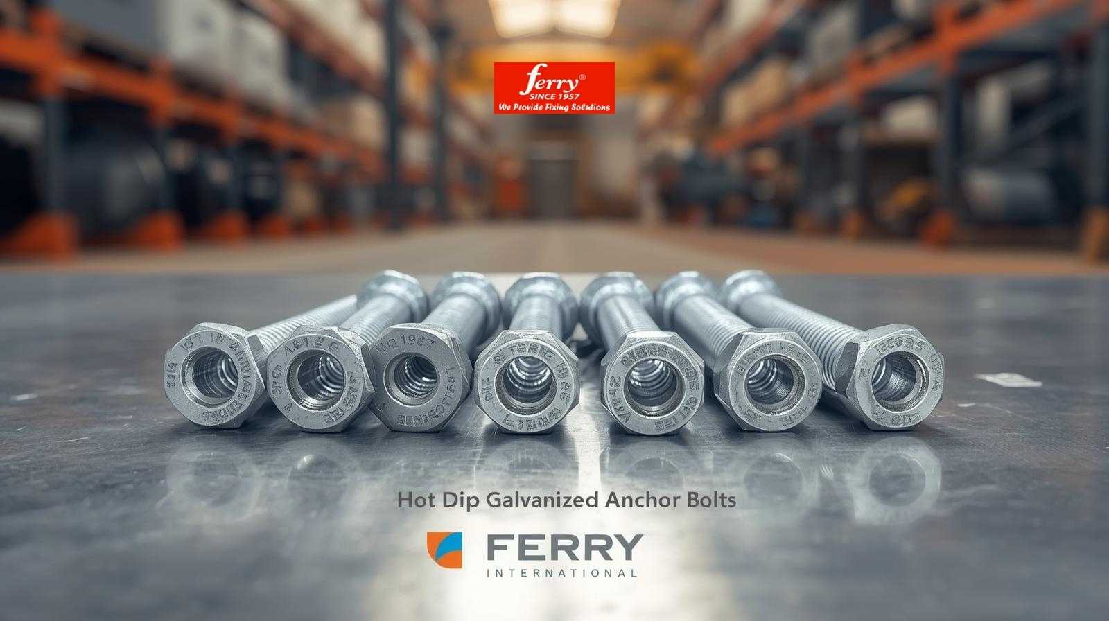 Hot Dip Galvanized Anchor Bolts Manufacturer in India – Ferry International