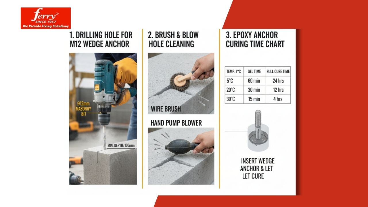 How to Install Anchor Bolts in Concrete – Step by Step